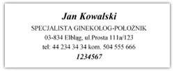 Pieczątki lekarskie – Poznań, Warszawa, Kraków, Wrocław, Gdańsk, Łódź ...